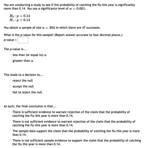 solved use excel to find the p value you are conducting a