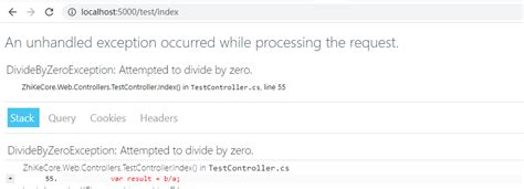 Aspnet Core 中间件自定义全局异常处理 楠木大叔 博客园