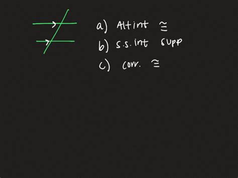 SOLVED Two Coplanar Lines Are Cut By A Transversal Which Condition Does NOT Guarantee That The