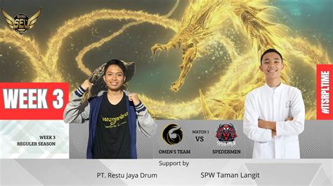 Sel S1 Week 3 Day 1 Regular Season Youtube