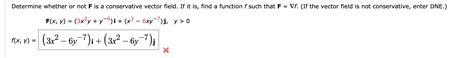Solved Determine Whether Or Not F Is A Conservative Vector Chegg