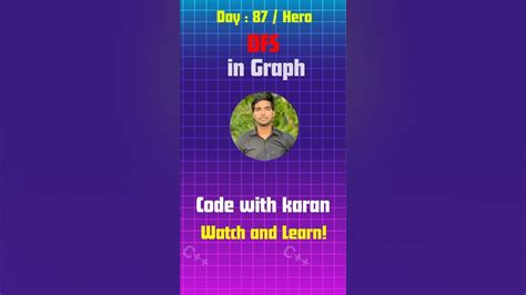 Dfs In Graphs Explained In 60 Seconds Master Graph Traversal For Dsa Interviews Shorts