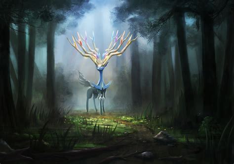 Xerneas Hintergrundbild Pokémon X And Pokémon Y Game Art Hq