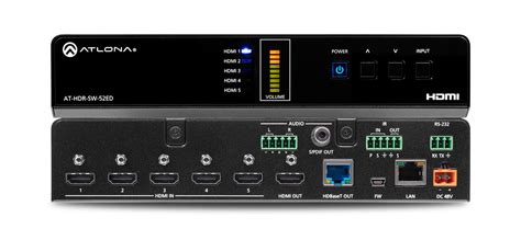 AT HDR SW ED K HDR X HDMI And HDBaseT Matrix Switcher