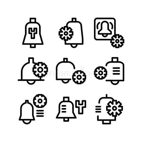 Notification Setting Icon Or Logo Isolated Sign Symbol Vector Illustration Stock Vector