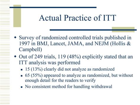 Intent To Treat Itt Analysis In Randomized Clinical Trials Pdf Medical Health
