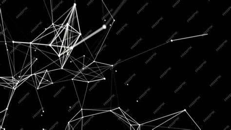 Premium Photo Abstract Digital Connection Dots Technology Background Network Connection