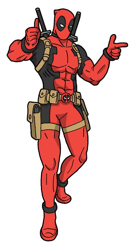 How To Draw Deadpool Full Body