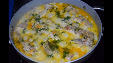 Рыба тушеная с овощами в сметанном соусе. - YouTube