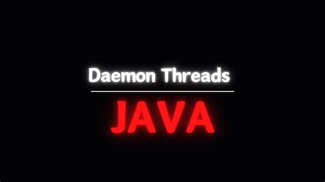 Java Multithreading Daemonthread Backenddevelopment Javadeveloper
