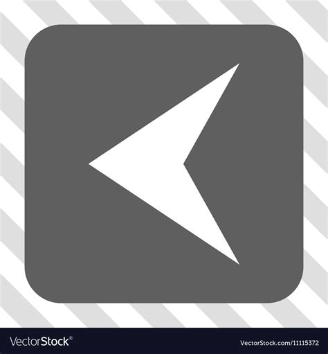 Arrowhead Left Rounded Square Button Royalty Free Vector