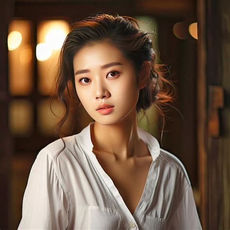 Premium Photo Portrait Of A Beautiful Chinese Girl