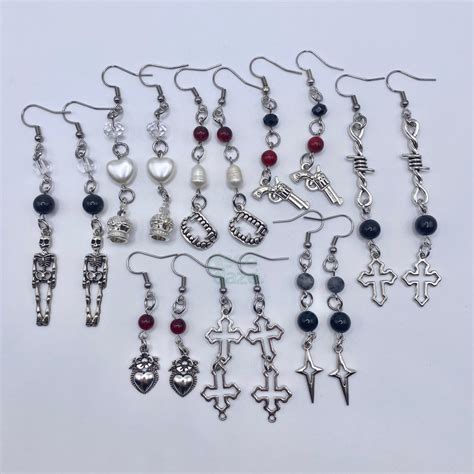 Emo Earrings Etsy