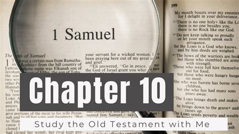 I Samuel Chapter 10 Study The Old Testament With Me Coach Shena