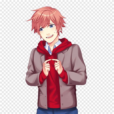 DDLC R All Character Sprites FREE TO USE Male Anime Character Png PNGEgg