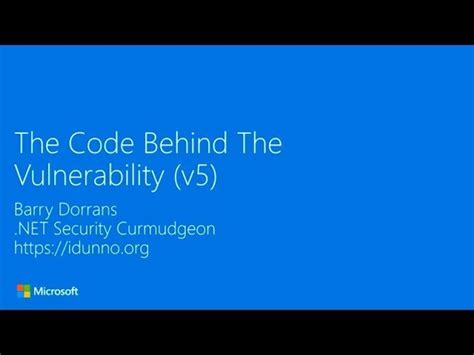 Ndc Conferences Talk The Code Behind The Vulnerability From Ndc Conferences Class Central