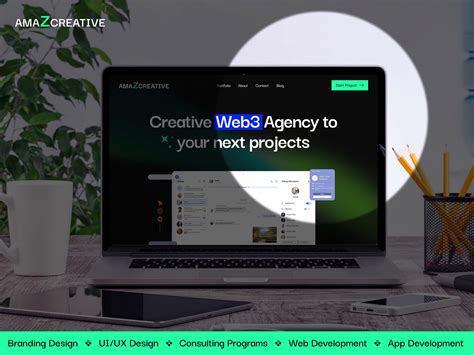 Web3 Creative Agency Landing Page Website Design Behance