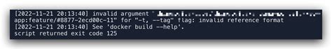 修复 docker build 错误 t tag flag invalid reference format 暮重云 博客园