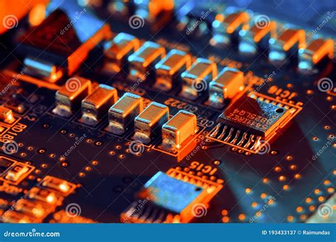 Electronic Circuit Board Part Of Electronic Machine Component Concept Technology Of Computer