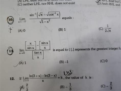 [math Calculus] How Do I Solve This Limits Question R Homeworkhelp