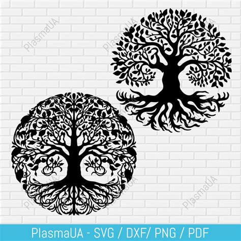 Tree Of Life Stencil Etsy