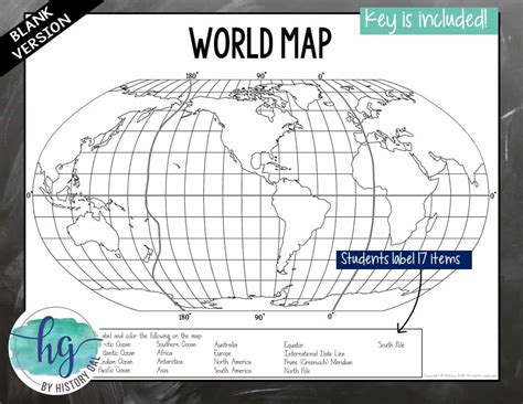 Printable Blank World Map With Latitude And Longitude