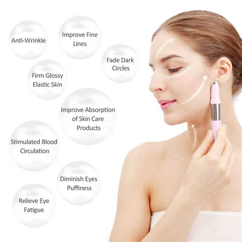 Facial Massager Vibrating Ionic Heated Eye Massager Rechargeable Infuser Booster Nutrition