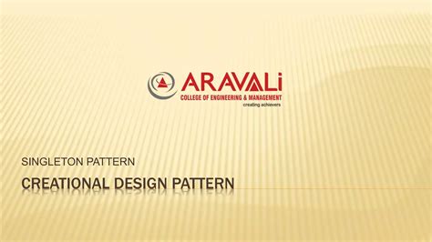 Singleton Design Pattern Pptx