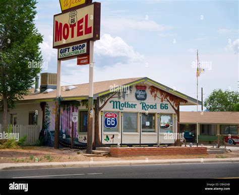 Crazy Montages In Seligman On Route 66 Which Is In Yavapai County Arizona United States Stock