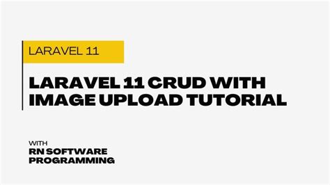 Laravel 11 Crud With Image Upload Tutorial Laravel 11 Crud Project Ranjeet Yadav