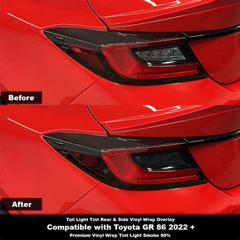 Crux Moto Tail Light Tint Side And Rear Kit Vinyl Wrap Overlay Light