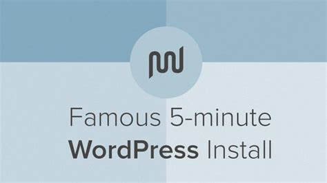 Wordpresss Five Minute Install For Your Website Shahid Amin