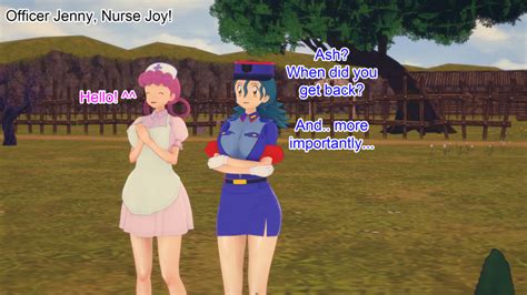 Hypnohub Ash Ketchum Aware Closed Eyes Clothed Crossed Arms Dialogue Gloves Green Hair