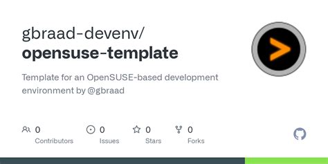 GitHub Gbraad Devenv Opensuse Template Template For An OpenSUSE