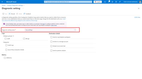 How To Configure Azure Monitor Diagnostic Settings In The Azure Portal