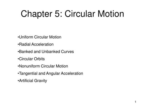 PPT Chapter Circular Motion PowerPoint Presentation Free Download ID