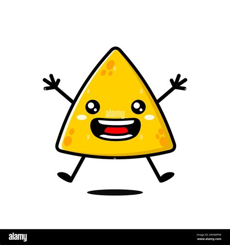 Cute Nacho Cartoon Character Stock Vector Image And Art Alamy