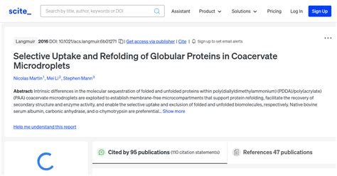 Selective Uptake And Refolding Of Globular Proteins In Coacervate Microdroplets