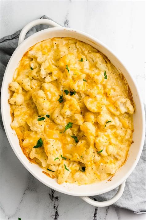Keto Cauliflower Mac And Cheese Green And Keto