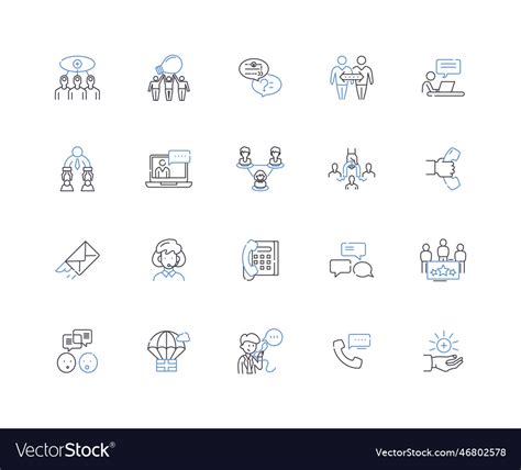 Cyber Intelligence Line Icons Collection Malware Vector Image