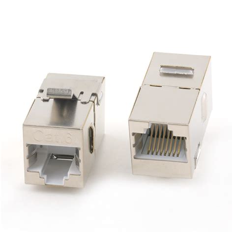 RJ45 Cat6 Keystone Module Jack Adapter L 30MM RJ45 8P8C Cat STP Adapter