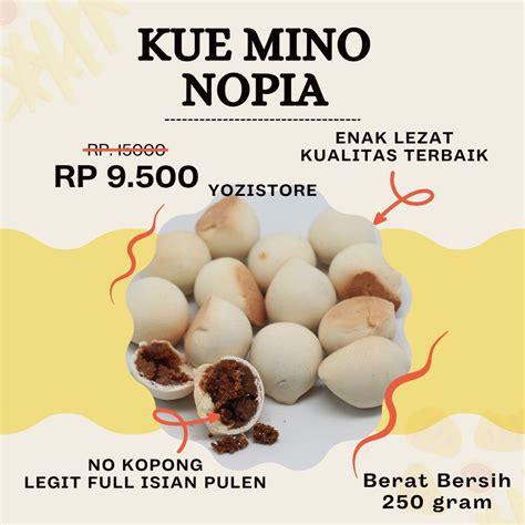 Jual Nopia Mino Banyumas Super Legit Paling Enak Lezat Full Isian No
