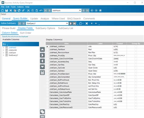 Epicor Data Discovery Calculated Fields From Baq Epicor Erp 10