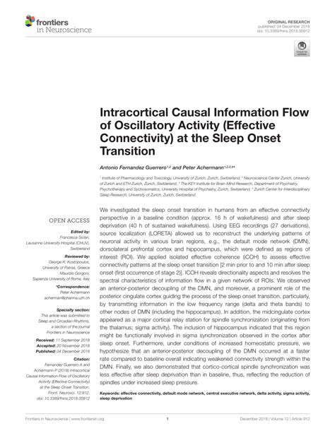Pdf Intracortical Causal Information Flow Of Oscillatory Activity