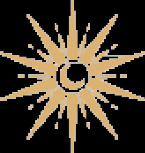 神秘金箔几何星系太阳月亮星星天体星坐免抠png图案ai矢量 596 花瓣网