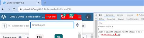How To Remove Header Bar Icons From Dhis 2 Dashboard App App Development Dhis2 Community