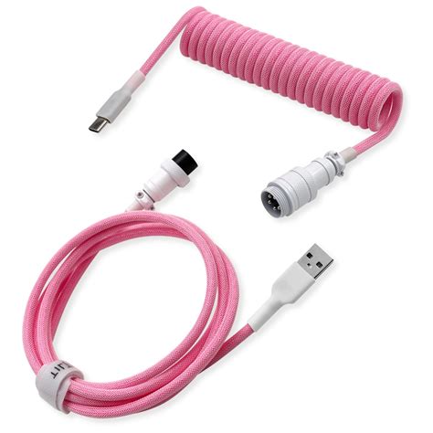 Buy Tilted Nation Coiled Usb C Cable For Mechanical Keyboard Flexible But Tough Detachable