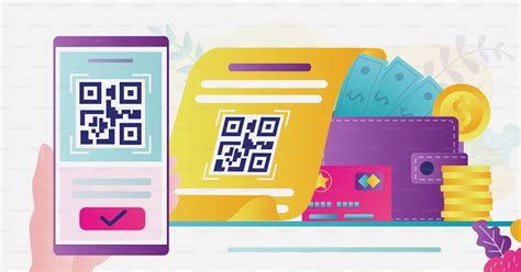 Qr 코드 스캔 개념입니다 스마트폰을 들고 코드를 스캔합니다 인터넷 결제를 위한 모바일 기술 웹 랜딩 페이지 Ui 모바일 앱 배너 템플릿에 적합합니다 트렌디한