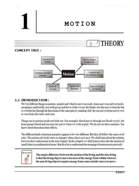 9th Phy1motion Pdf Speed Velocity
