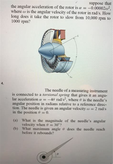 Solved Suppose That The Angular Acceleration Of The Rotor Is Chegg